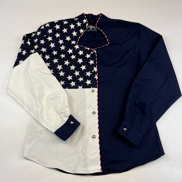 Roper | Tops | Vintage Ropershirt Usa Made Stars Long Sleeve Button Up ...